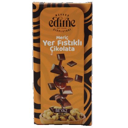 Edirne Yöresel Meriç Yer Fıstıklı Beyaz Tablet Çikolata - shopsa.com.tr