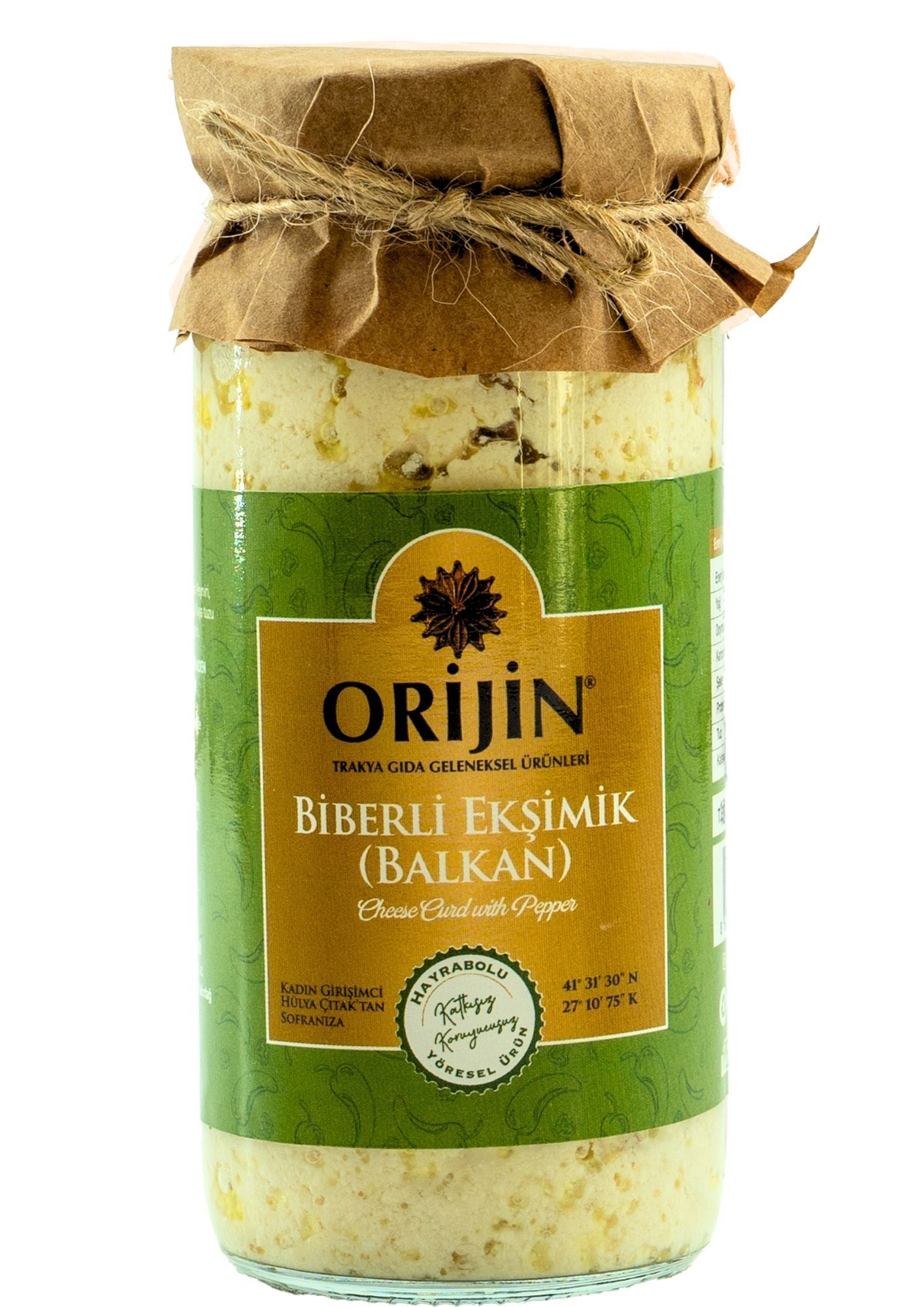 ORİJİN TRAKYA GIDA BALKAN BİBERLİ LOR 220 GR - shopsa.com.tr
