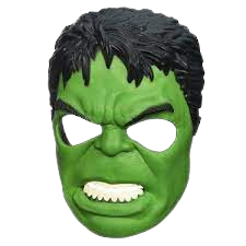HULK MASKE KOYU YEŞİL 16X24CM - shopsa.com.tr