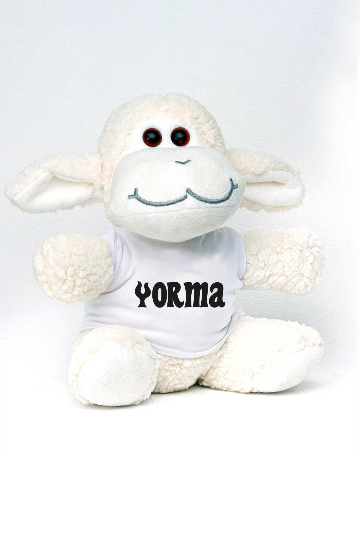Arsimo Yorma Yazılı Tişörtlü Peluş Kuzu 25 Cm - shopsa.com.tr