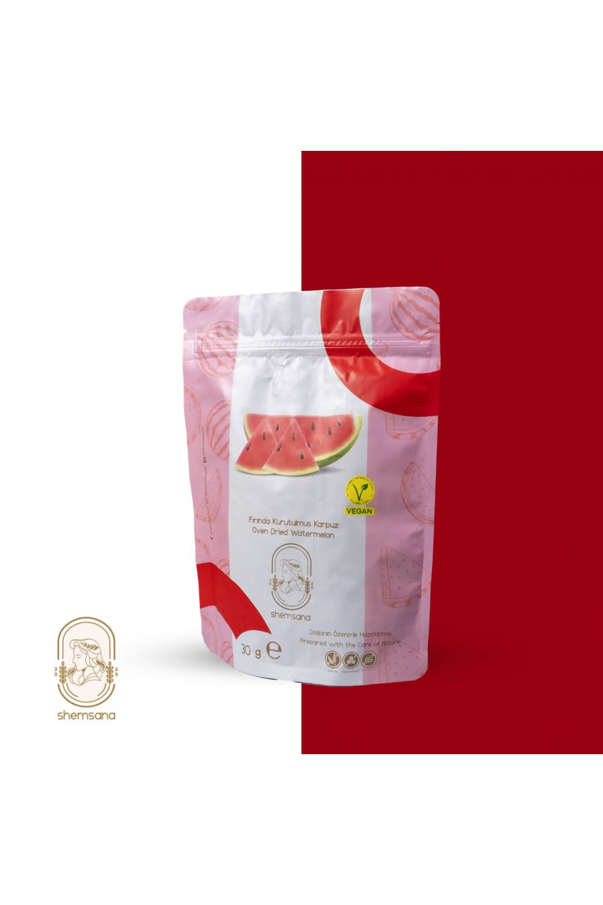 Fırında Kurutulmuş Karpuz 30 gr Şekersiz Katkısız Meyve Kurusu - shopsa.com.tr