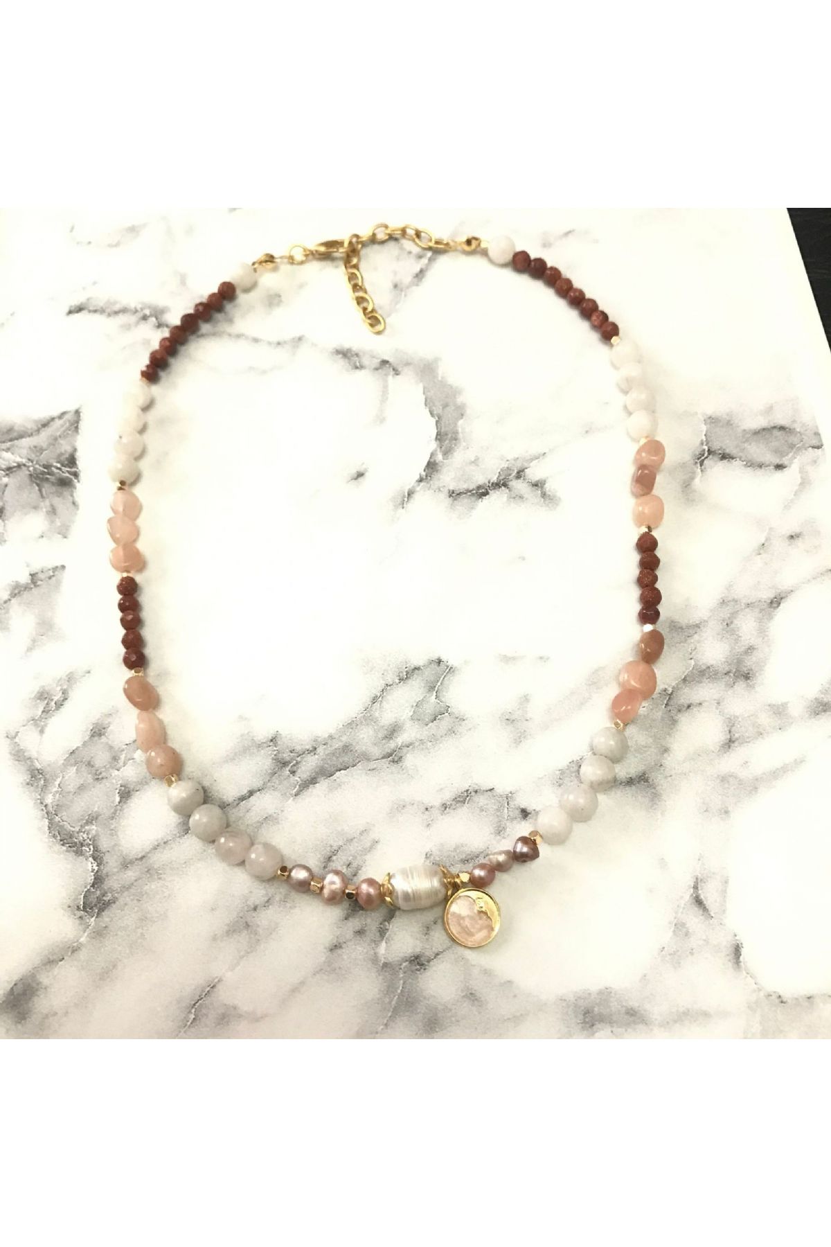 Gökyüzü Kolyesi( Güneş Yıldız ve Ay Taşı) - shopsa.com.tr