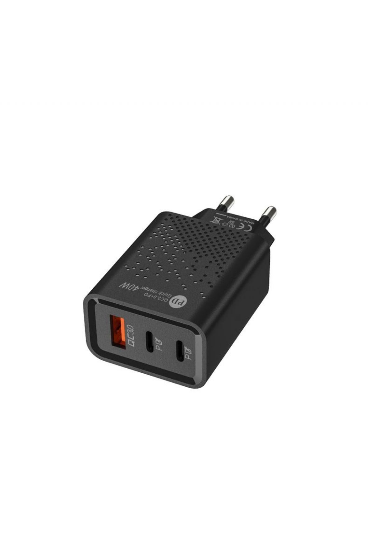 Zuidid 40W 2 PD+USB QC30 Hızlı Şarj Adaptörü - shopsa.com.tr
