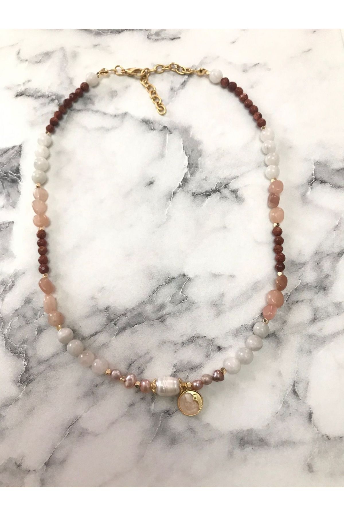 Gökyüzü Kolyesi( Güneş Yıldız ve Ay Taşı) - shopsa.com.tr