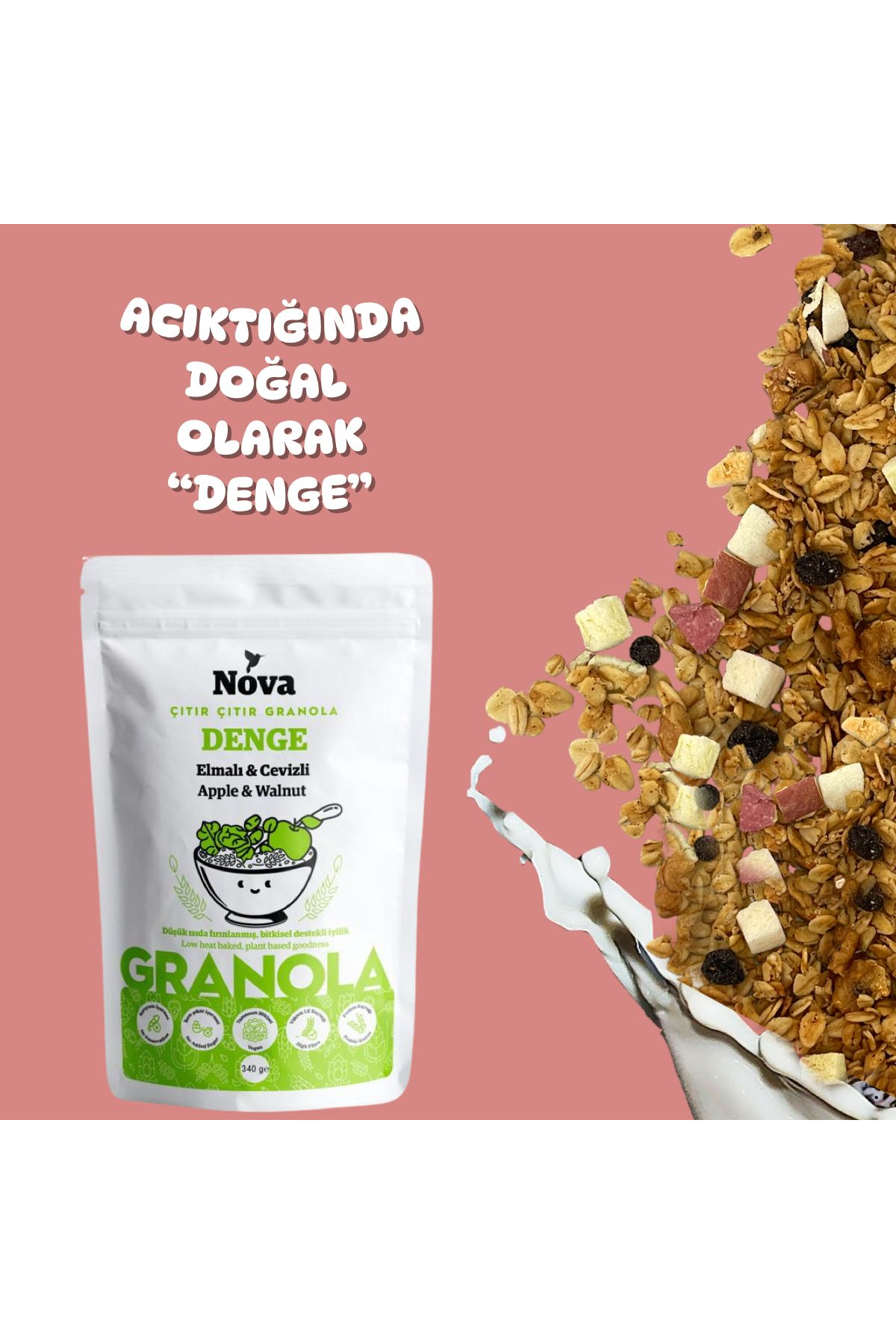 Nova Granola DENGE 340 GR x 3 PAKET - shopsa.com.tr
