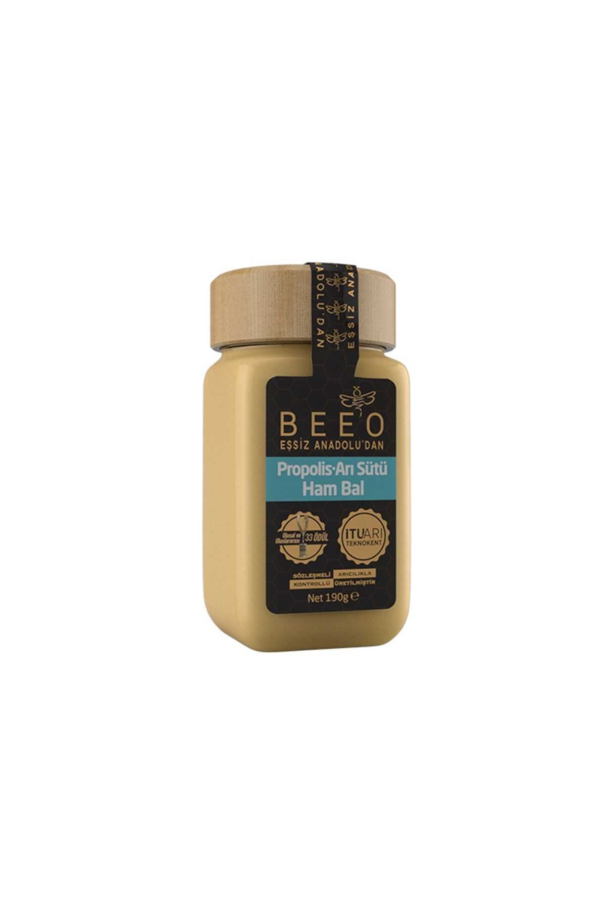BEEO Propolis+Arı sütü+ Ham Bal karışımı (PAB) Yetişkinler için 90 Gr ...